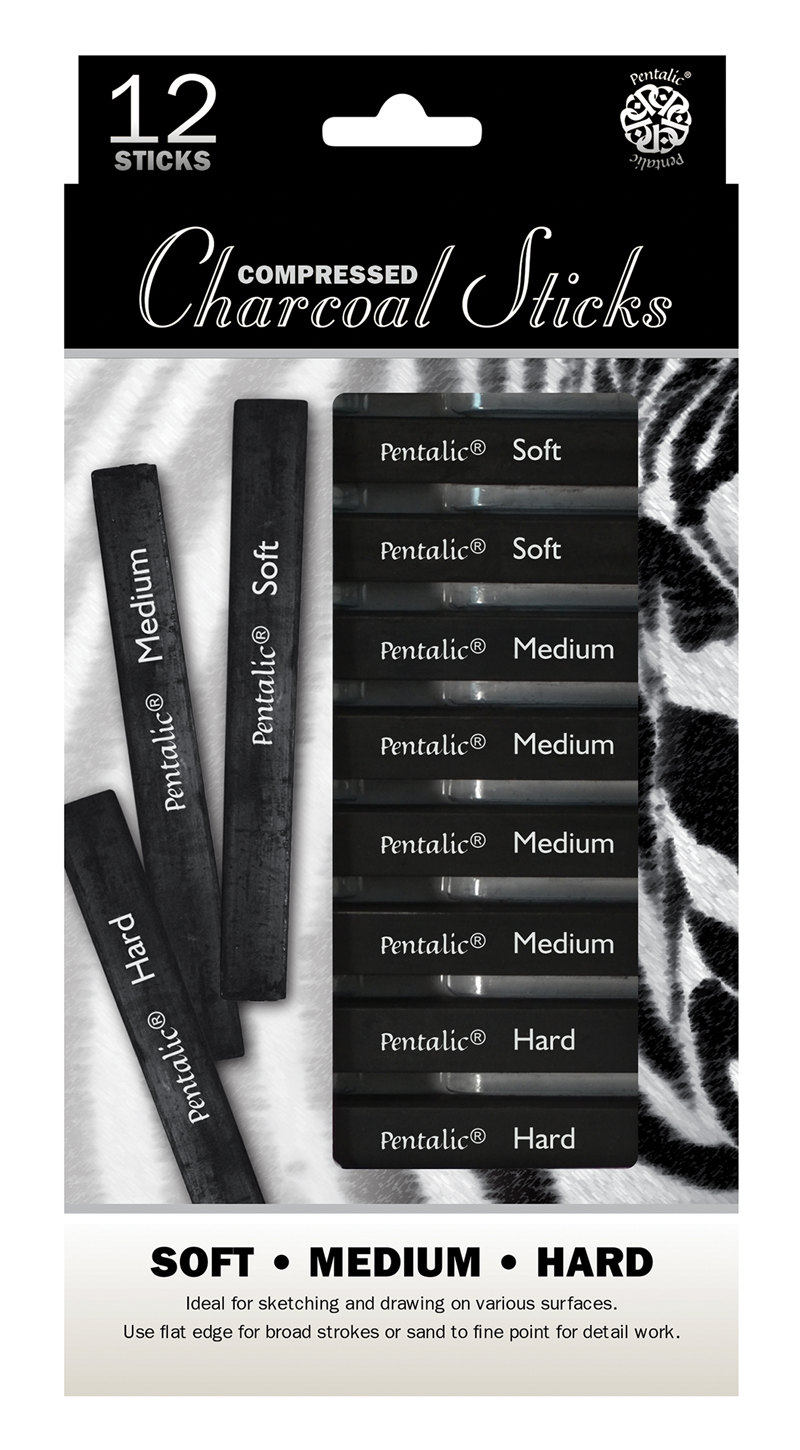 Charcoal Stick Soft/Med Compressed 12/Pk | Valencia College Campus Store